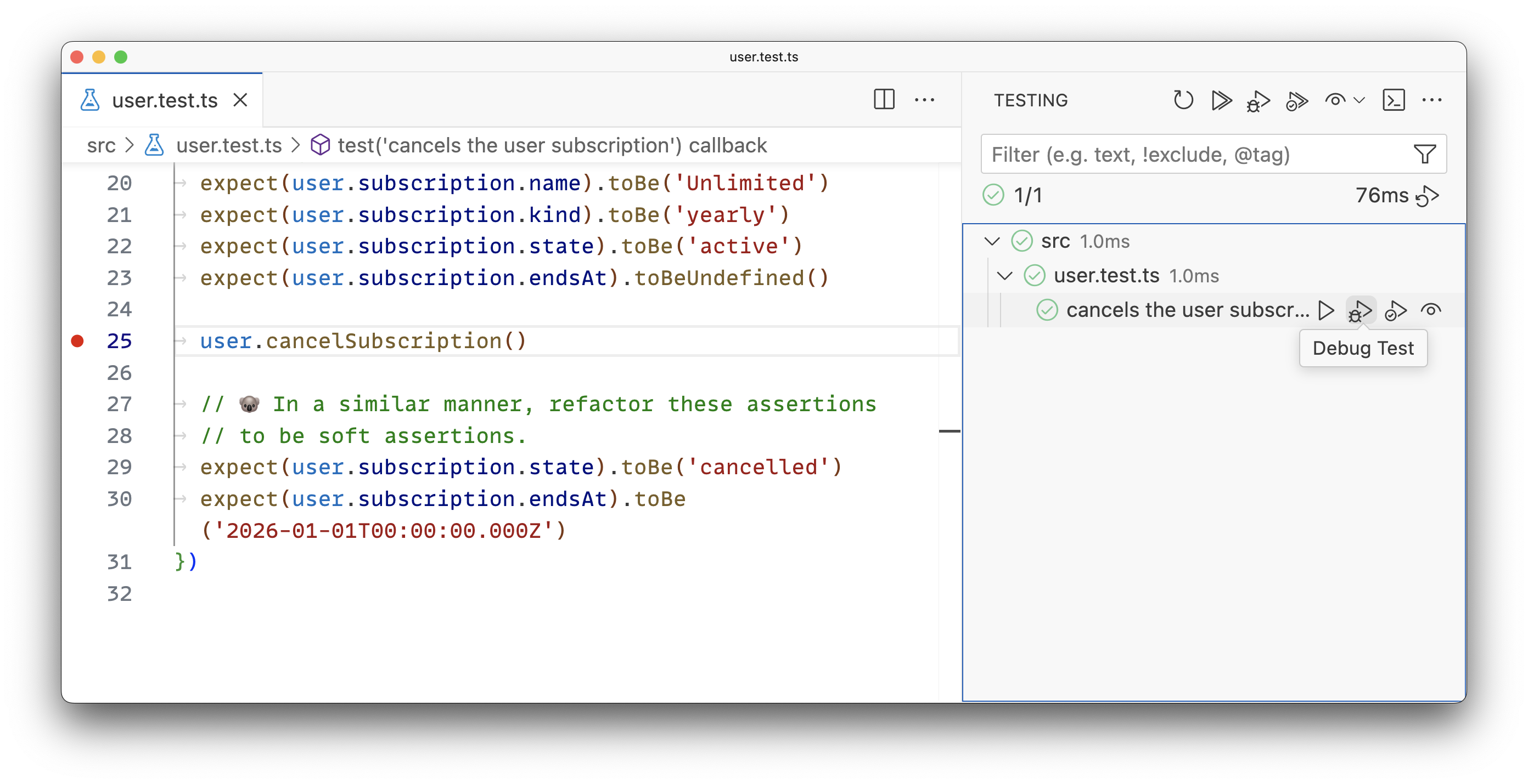 🏁 | 01. Visual Studio Code extension | 01. Setup | Advanced Vitest Patterns