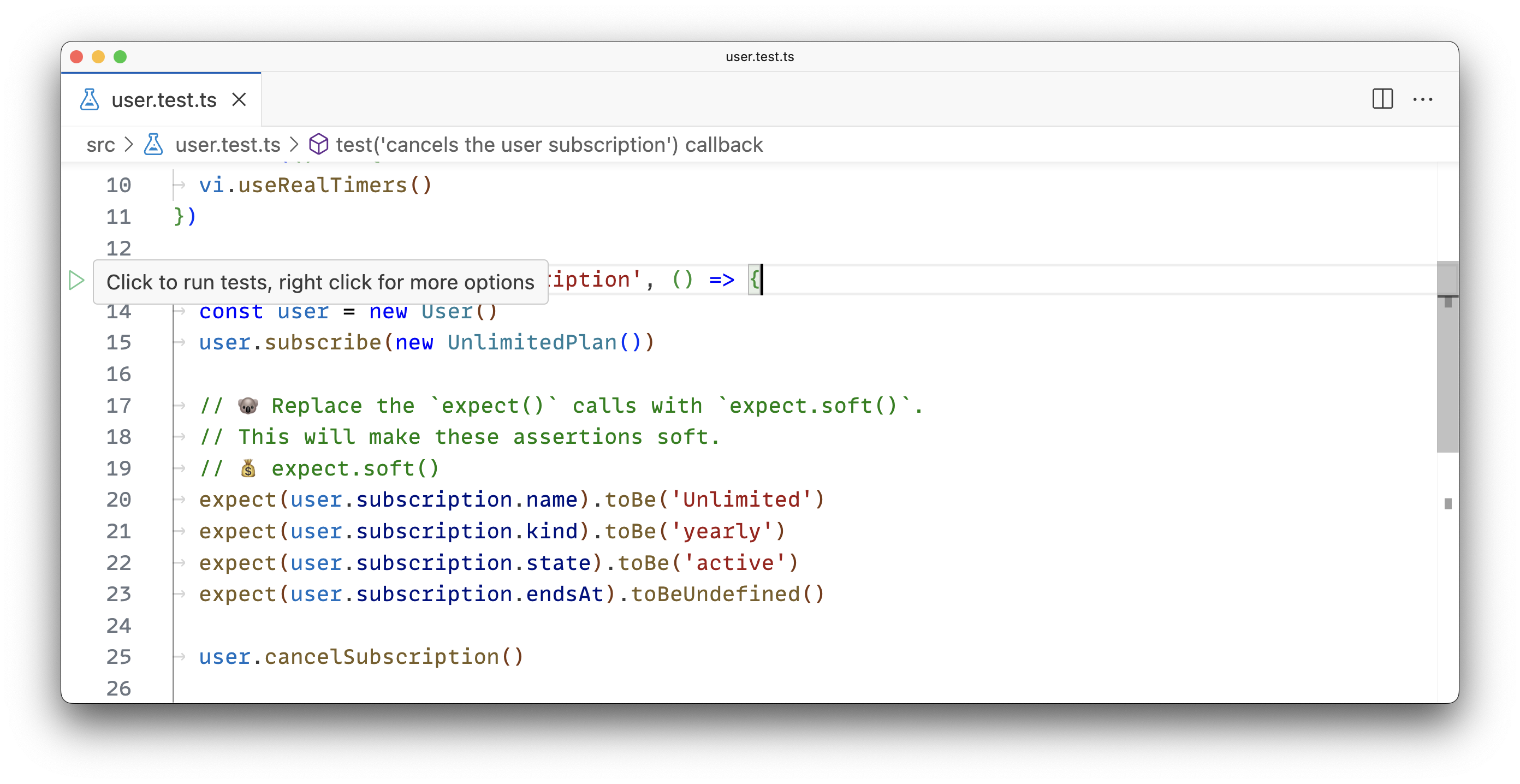 🏁 | 01. Visual Studio Code extension | 01. Setup | Advanced Vitest Patterns